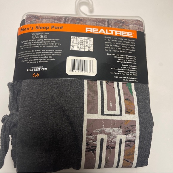 Realtree | Pants | New Charcoal Realtree Sleep Pants Lounge Pajamas ...